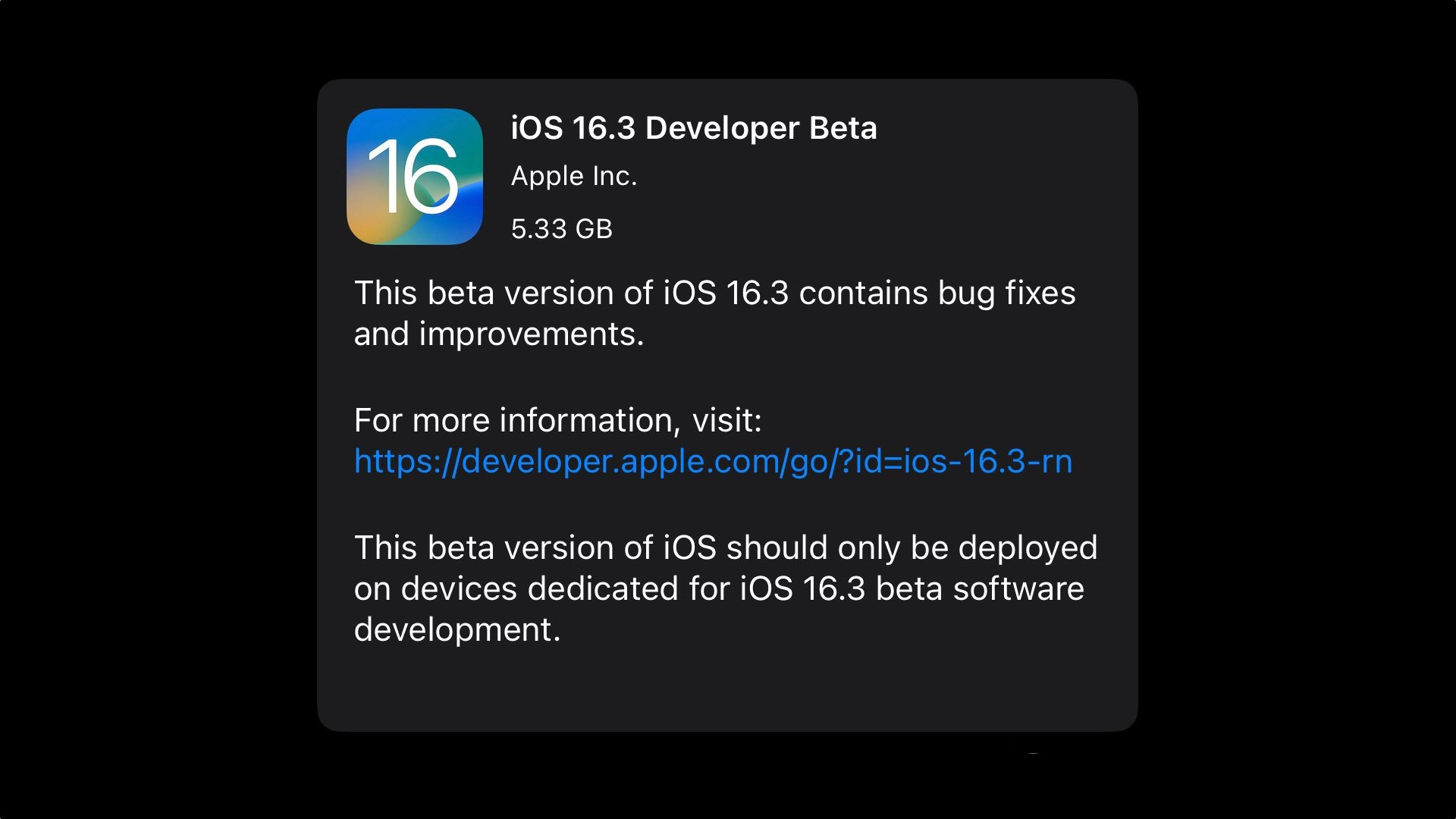 Apple выпустила первые бета-версии iOS 16.3, iPadOS 16.3, macOS 13.2 и watchOS 9.3 - Rozetked.me
